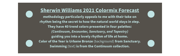 2021 Color of the Year Contemplation | Interior Design Style