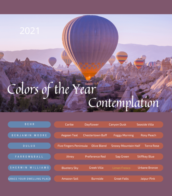 2021 Color of the Year Contemplation | Interior Design Style